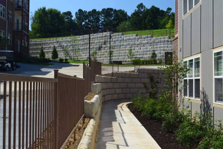 Retaining Wall using Redi-Rock Retaining Wall Blocks by SI Precast at ...