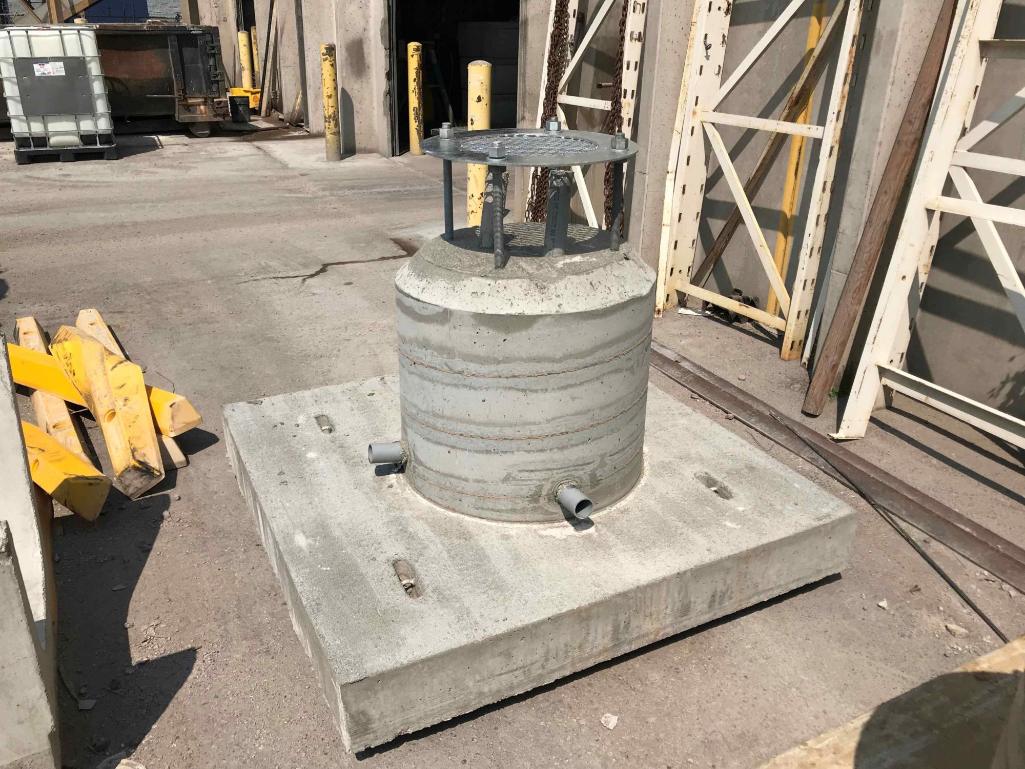 Precast foundation base for IoT Upgrades - SI Precast Concrete
